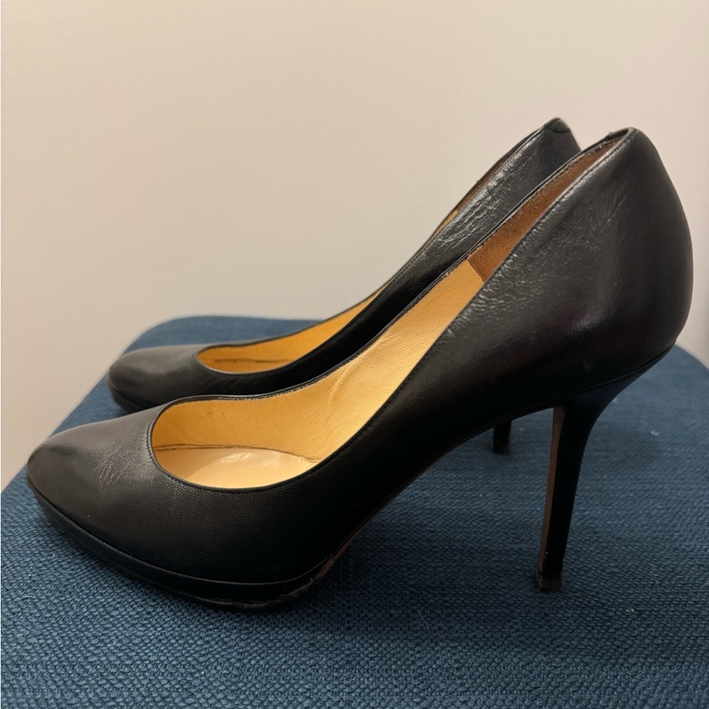 Jimmy Choo Aimee Pump In Black Leather - Gem